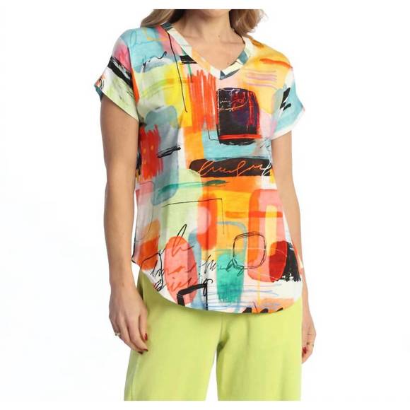 Jess & Jane | Tops | New Jess Jane Modernist Cotton Modal Colman Vneck ...